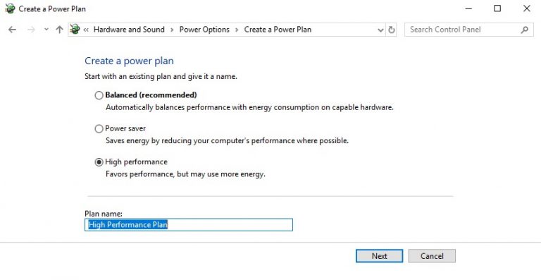 Cara Menambah High Performance Plan di Windows 10
